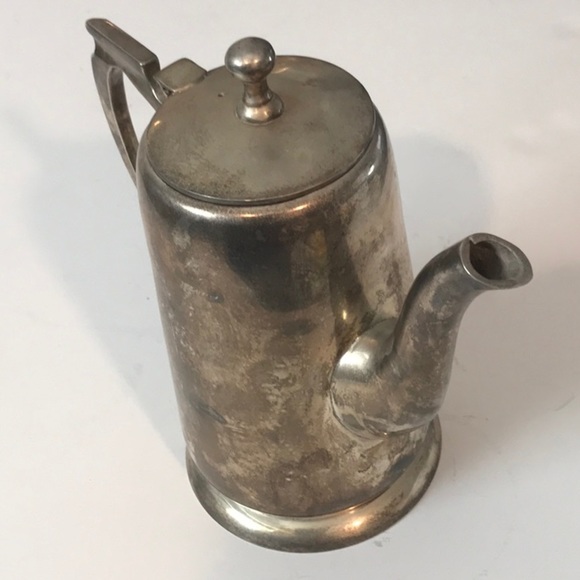 Kitchen | Mid Century Silver Lined Coffee Carafe Silver Metal Tea Pot ...